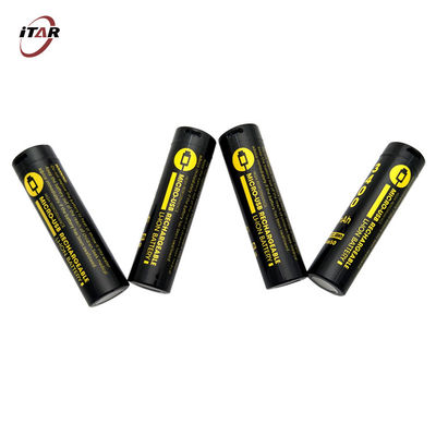 3500mAh Lithium Ion Battery Cell , USB C 3.7 V Rechargeable Battery 18650