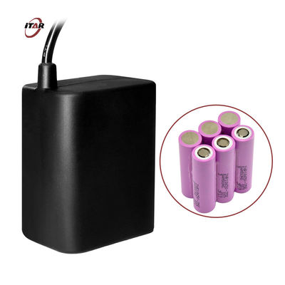 2P2S 18650 Li Ion Rechargeable Battery Pack 7.4V 5200mAh For Headlights