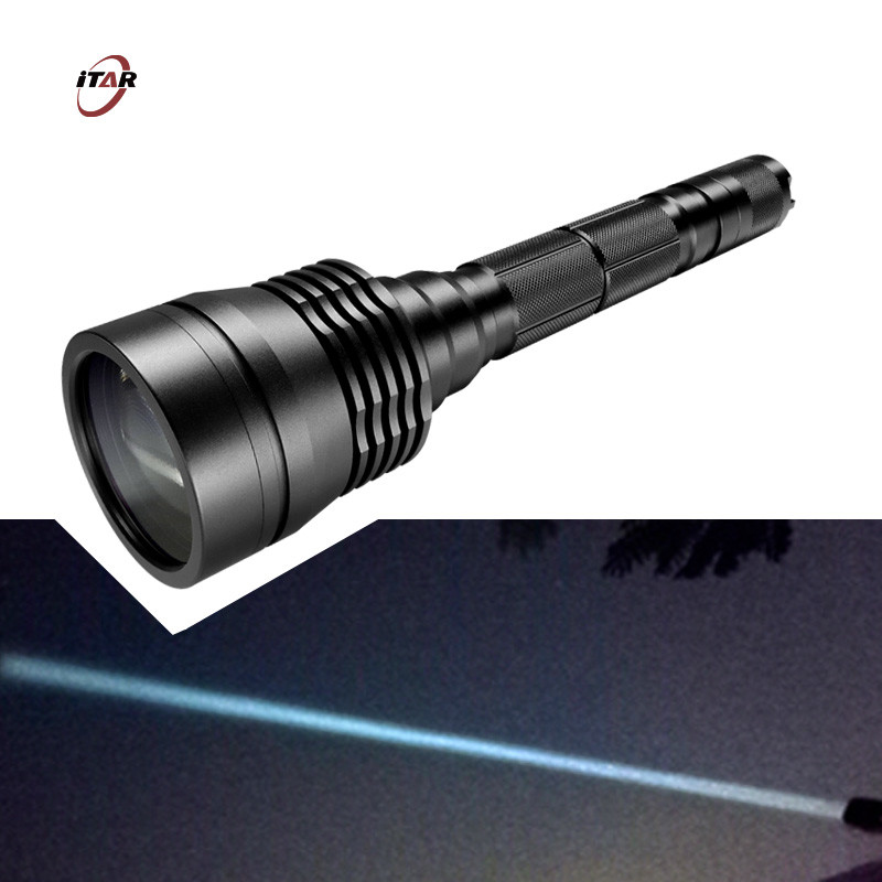 Black LEP White Laser 3KM Thrower Tactical Flashlight IP67 Waterproof ...